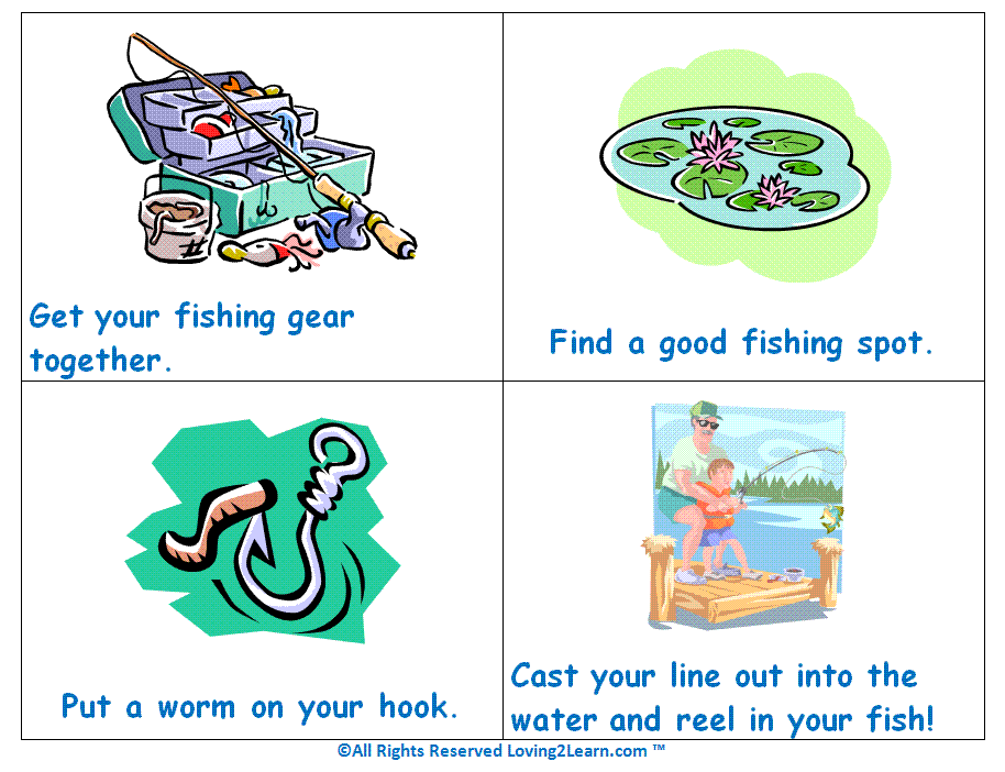 Kids Sequencing Games: Fishing