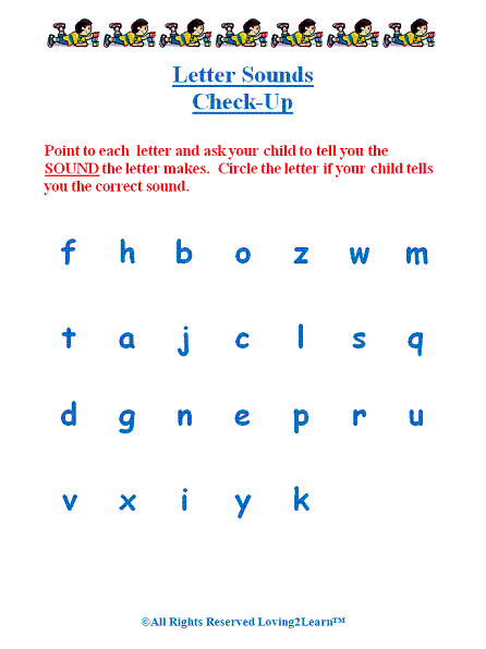 Letter Sounds Assessment and Teaching Video