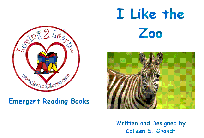 Zoo Animals Book, "I Like the Zoo" and Read Along Book Video