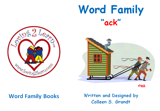 Word Family “ack” Book, Game, and Learn Along Videos