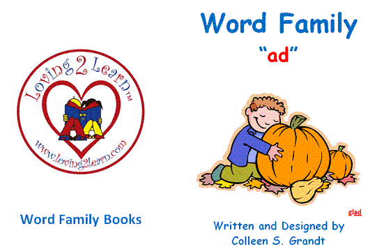 Word Family “ad” Book, Game, and Learn Along Video